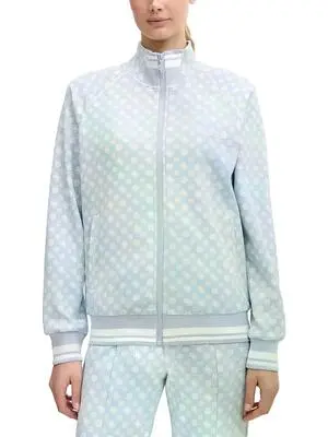 Guess Light Patterned Zip-up Sweatshirt - Blue