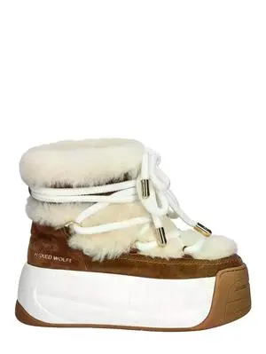 NAKED WOLFE 70mm Darling Boots - Neutrals
