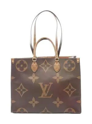 LOUIS VUITTON Monogram Giant Onthego Gm Tote Bag - Brown