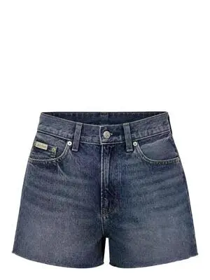 Calvin Klein Relaxed Fit Denim Shorts - Blue