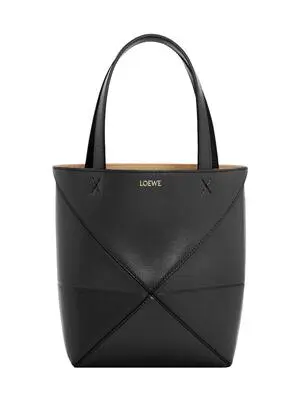 Loewe LOEWE Mini Puzzle Fold Tote Black