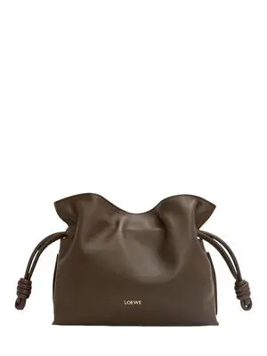 Loewe Mini Flamenco Clutch - Chocolate