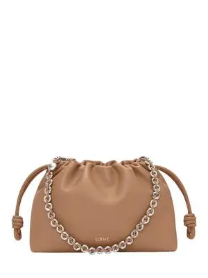 Loewe Loewe Medium Flamenco Bag In Nappa Lambskin Mocha