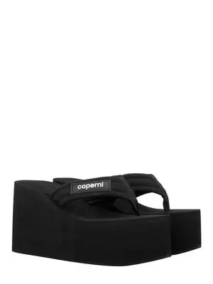 COPERNI Coperni Logo Patch Wedge Platform Sandals