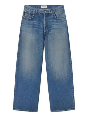 AGOLDE Flyweight Baggy-fit Faded Denim Jeans - Blue