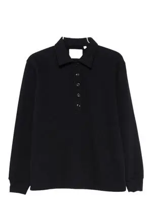 Citizens Of Humanity Long Sleeve Polo Shirt - Black