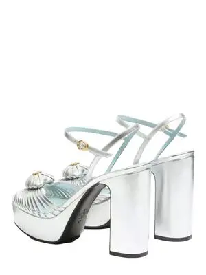 Valentino Garavani Platform Sandals - Silver