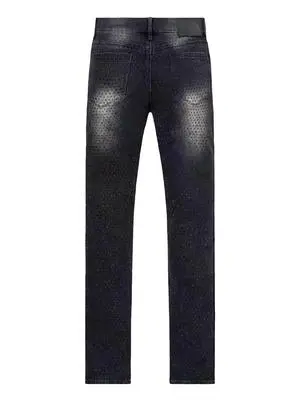RtA Bryant Crystal-embellished Jeans - Grey