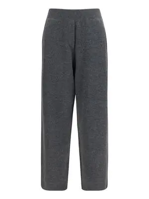 Brunello Cucinelli Brunello Cucinelli Cashmere Wide-Leg Pants Grey