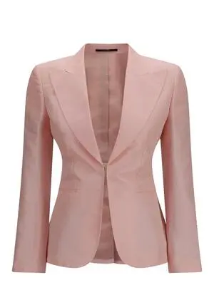 Gucci Silk Faille Jacket - Pink