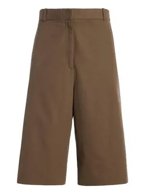 THE ROW The Row Falk Twill Bermuda Shorts