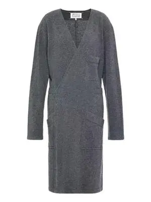 MAISON MARGIELA Knitted Wrap Cardigan - Grey