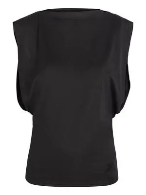 Jacquemus Open-back Draped Top - Black