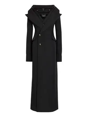 A.W.A.K.E. Mode Off-the-shoulder Maxi Blazer Dress - Black