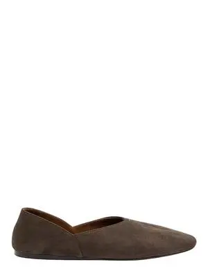 Khaite Jane Suede Ballet Flats - Brown