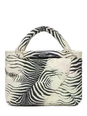 Roberto Cavalli Firenze Zebra-print Quilted Tote Bag - Neutrals