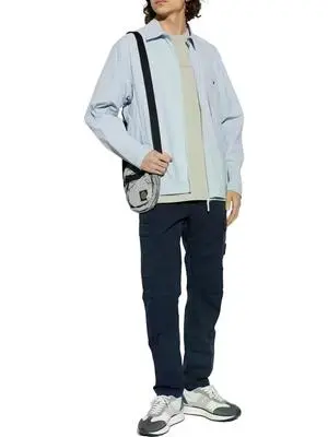 Stone Island Zip-up Chest-pocket Shirt - Blue