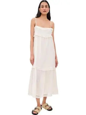 Ba&sh Penny Midi Dress - Ecru
