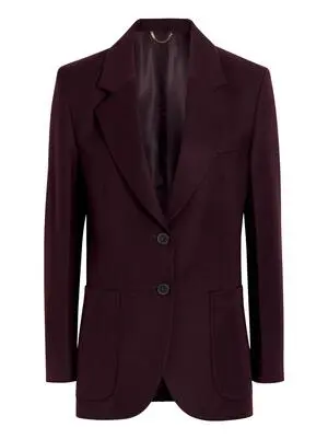 Victoria Beckham Wool Blazer - Bordeaux