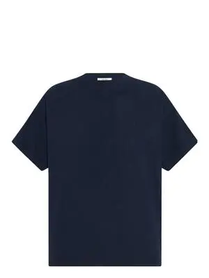 THE ROW Sato Cotton T-shirt - Dark Blue