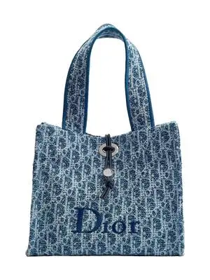 Dior Spongy Book Tote Small - Blue