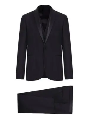 Tagliatore Long-sleeve Suit Set - Black