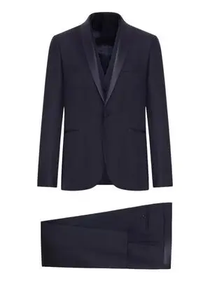 Tagliatore Shawl-lapel Suit - Black