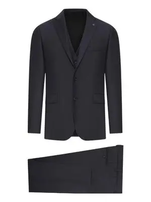 Tagliatore Long-sleeved Suit - Black