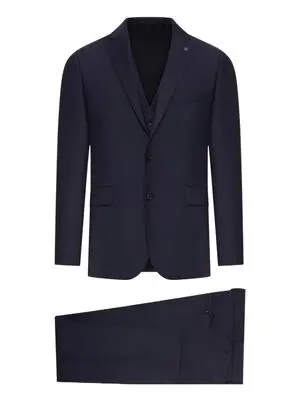 Tagliatore Logo-detail Suit - Black