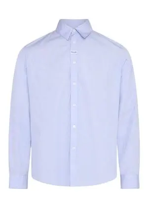 Martine Rose Striped Button-up Shirt - Blue