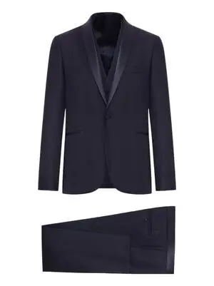Tagliatore Three-piece Suit - Black
