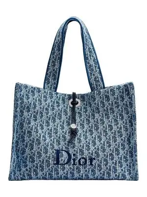 Dior Medium Book Tote - Blue