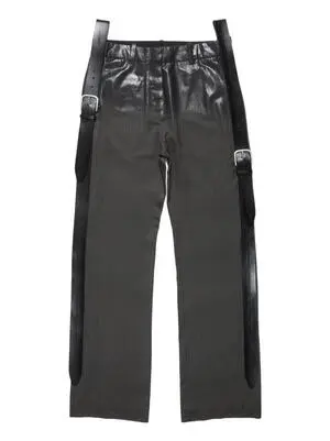 Acne Studios Herringbone Check Pattern Pants - Black