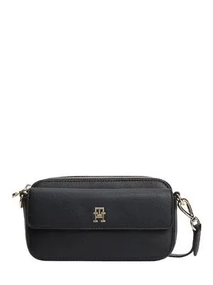 Tommy Hilfiger Logo Plaque Shoulder Bag - Black