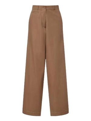 THE ROW Cotton-blend Gabardine Wide-leg Pants - Brown