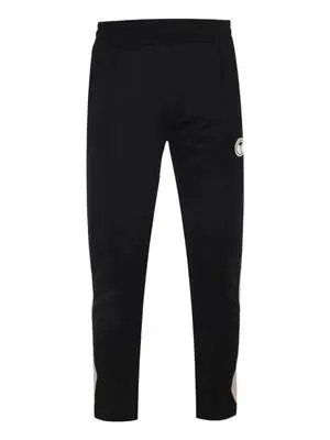 Palm Angels Logo Patch Elastic Waist Track Pants - Black