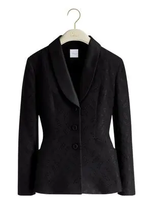 Dior Fitted Jacket With Shawl Collar - Yellow