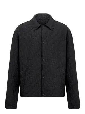 Dior Oblique Print Blouson Jacket - Dark Gray