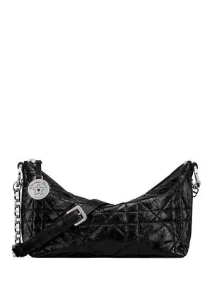 Dior Star Hobo Bag With Chain Strap - Black