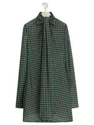 Dior Short Dress With Bow Collar - Black