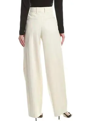 Brunello Cucinelli Pleated Wide-leg Trousers - White