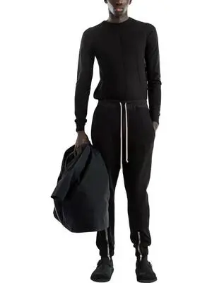 Rick Owens Tecuatl Zip-detail Track Pants - Black