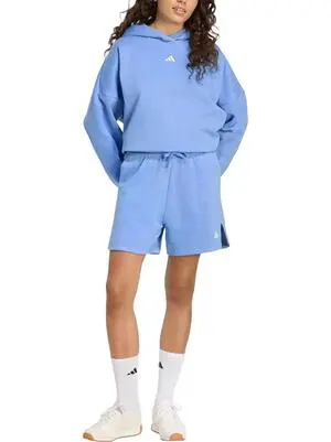 Adidas Studio Logo-print Hoodie - Blue