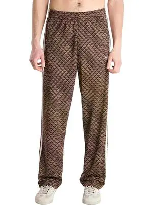 Adidas Firebird Monogram Track Pants Brown