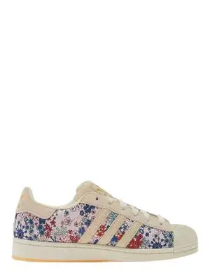 Adidas Superstar Ii Floral Print Low-top Sneakers - Neutrals