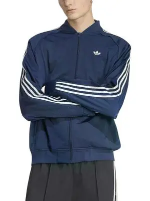 Adidas Britcore Superstar Zip-up Sweater - Blue