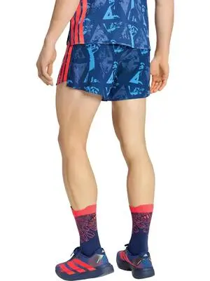 Adidas Adizero Labrum Gel Pocket Shorts - Blue
