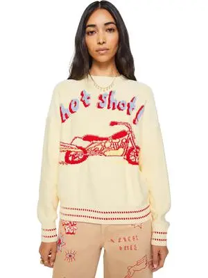 MOTHER The Big Jumper Shirt - Ivory