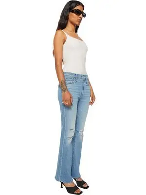 MOTHER The Lil Weekender Fray Jeans - Blue