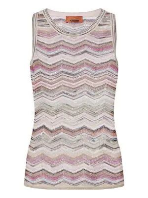 Missoni Zigzag Sequin Lamé Tank Top - Multicoloured